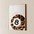 8 Ball Leopard Print Retro Lucky Girl Poster Trendy, Unframed Poster ...