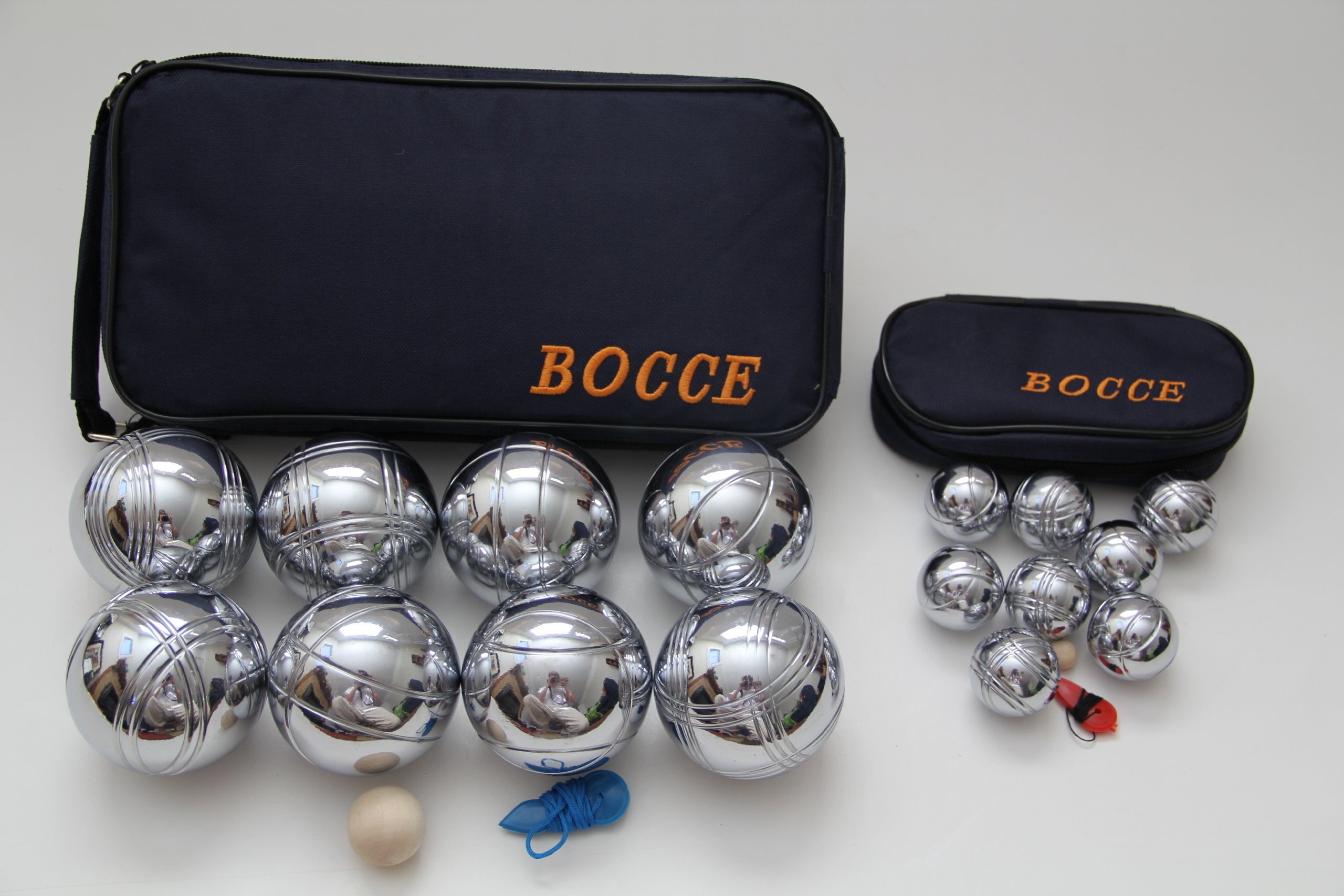 8 Ball Little and Large Pack - Combo 73mm and 35mm Metal Bocce/Petanque ...