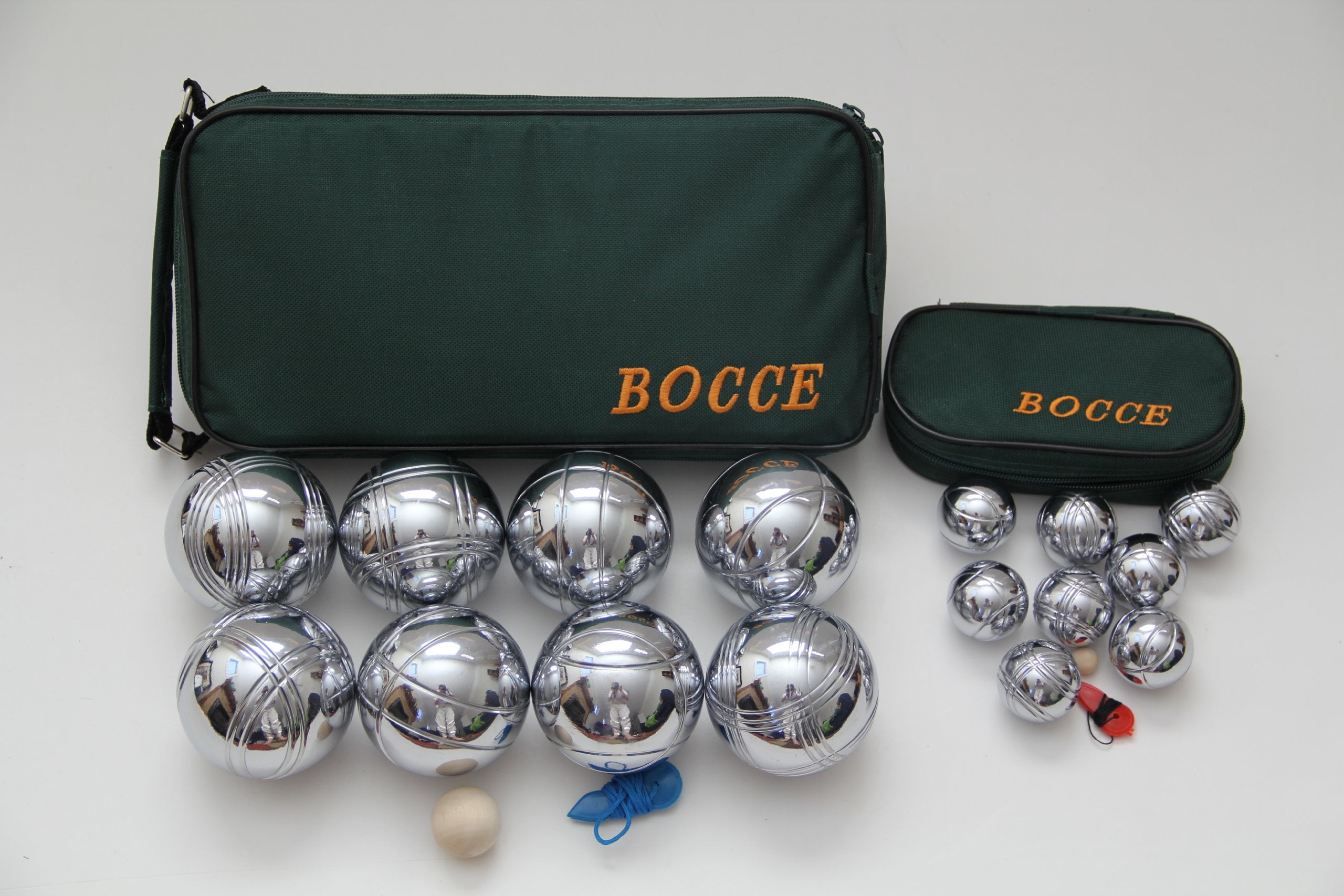 8 Ball Little and Large Pack - Combo 73mm and 35mm Metal Bocce/Petanque ...