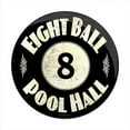 8 Ball Pool Hall Sports and Recreation Round Metal Sign - Walmart.com