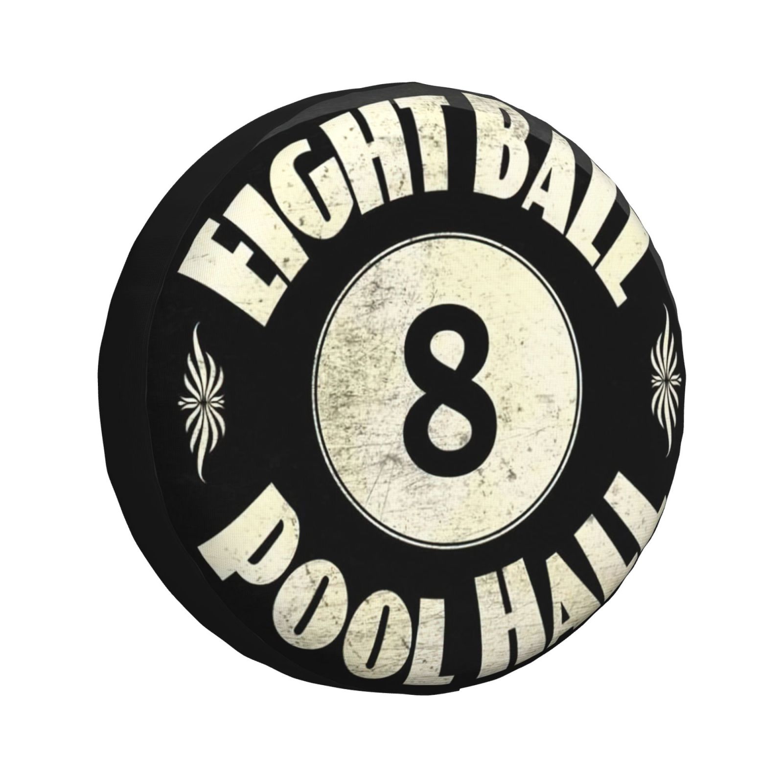 8 Ball Pool Hall Tire Cover 15" Wheel Protectors Tyre Covers ...