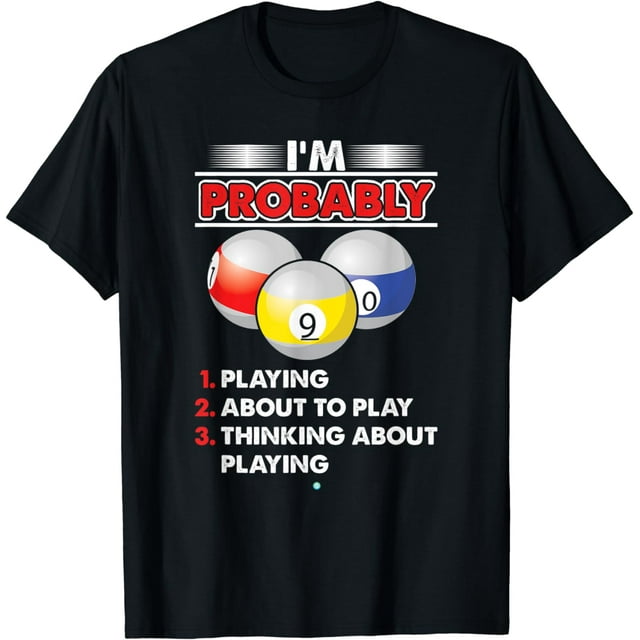 8-Ball Pool Player Billiards Novelty T-Shirt Gift Idea T-Shirt ...