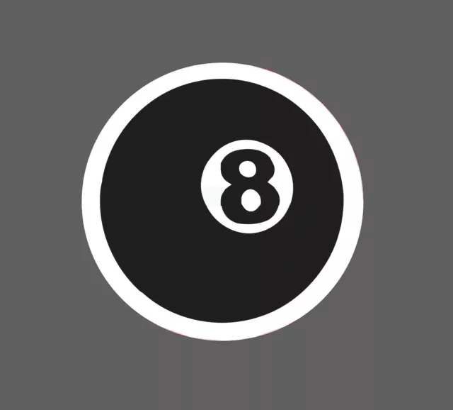 8 Ball Sticker Billiards Pool Waterproof Sticker Phone Decal Water ...