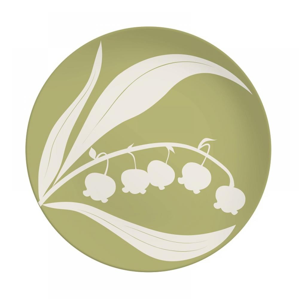 8" Bamboo Fiber Dinner Plates - Bamboo Plates Reusable, Unbreakable ...