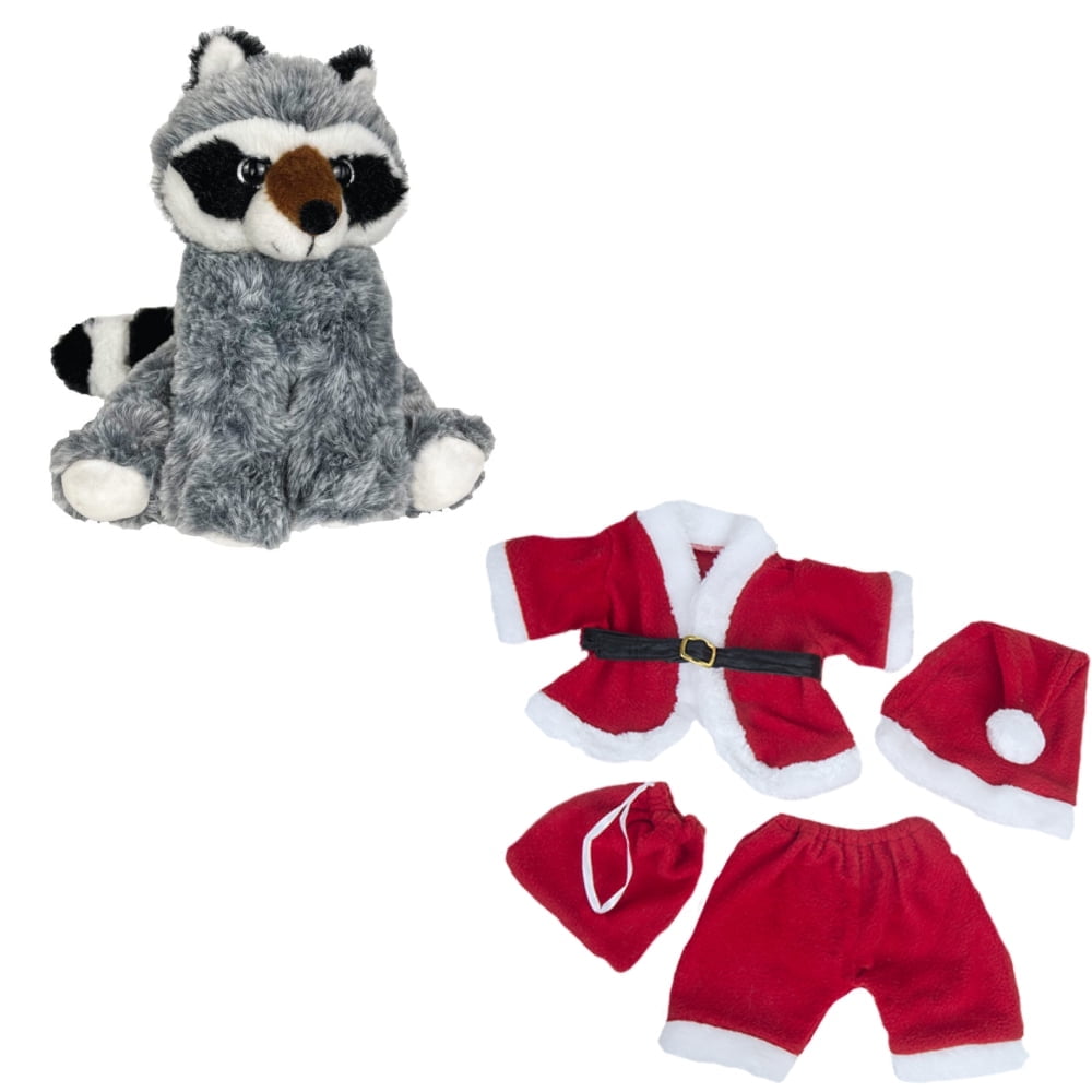 8″ Bandit The Raccoon (Eco)Plush With Santa Claus Outfit – Sustainable ...
