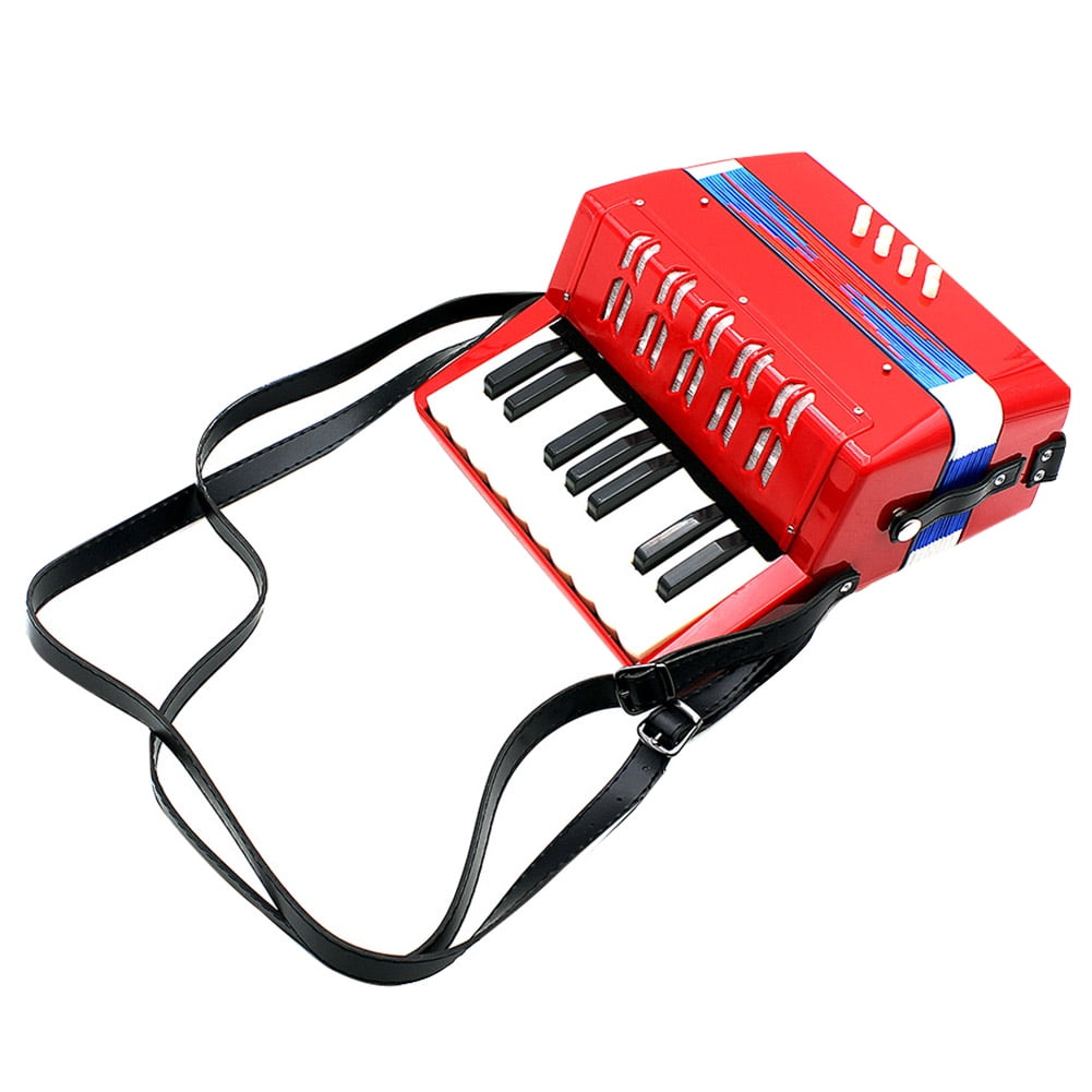 8-Bass Mini Accordion, 17-Key Educational Musical Instrument, Rhythm ...