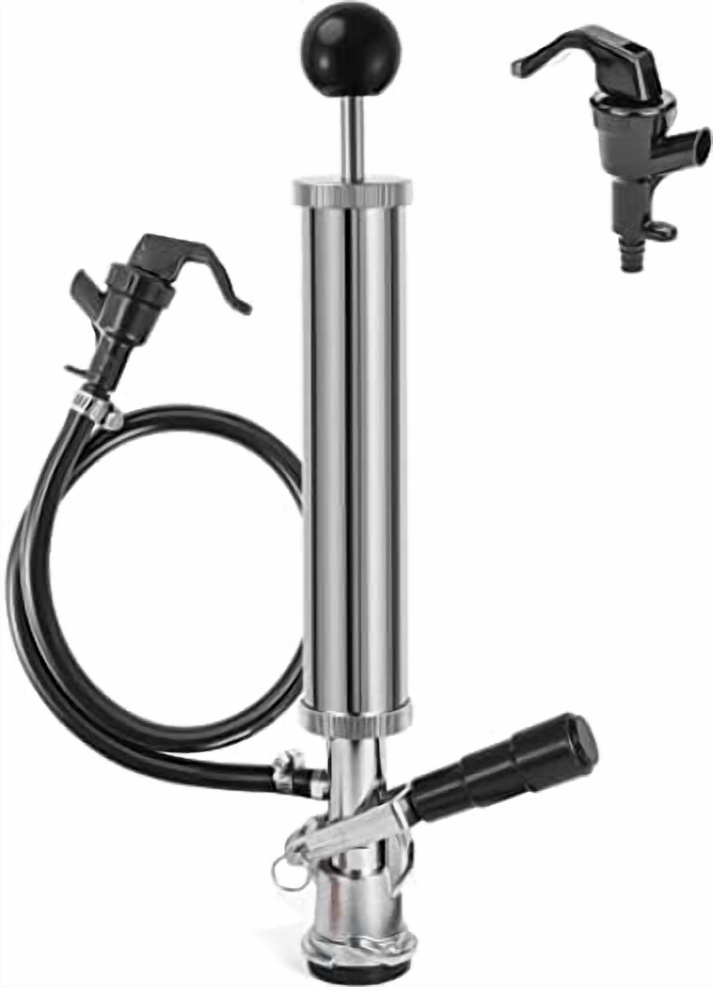 8” Keg Tap Beer Keg Party Pump, D System Beer Taps for Kegs, Kegerator ...