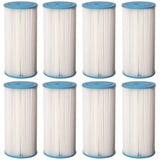 "Big Blue 8-Pack Whole House Pleated Sediment Water Filters, 5 Micron ...