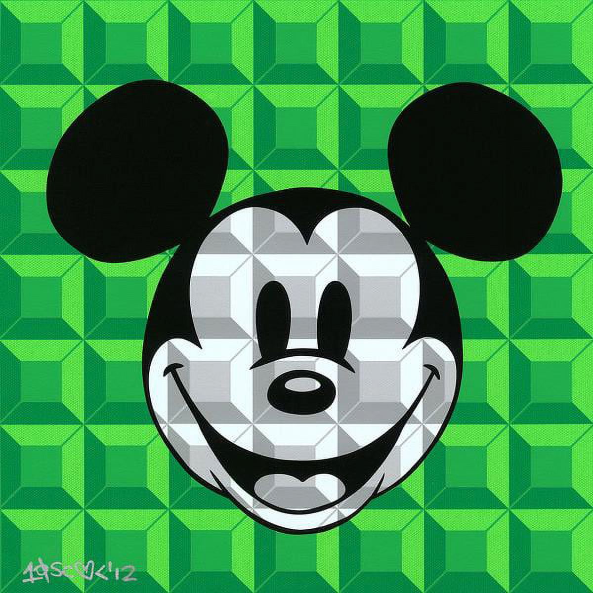 8-Bit Block Mickey Green Mickey Mouse by Tennessee Loveless - Walmart.com