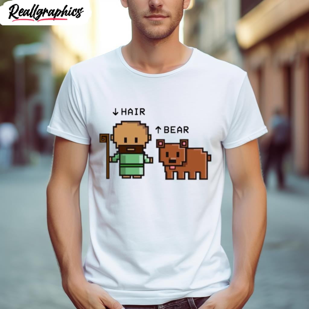 8 Bit Elisha And Bear Testament T Shirt Shirt, Size Xl, Tee Ash New ...