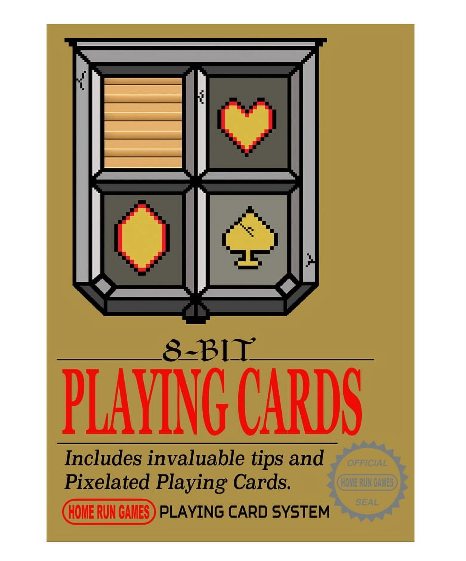 8-Bit Gold Playing Cards - Walmart.com