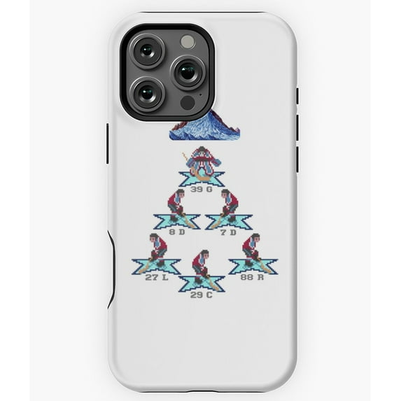 8-Bit Hockey Avalanche Current Roster M07397 Phone case for iPhone 11 ...