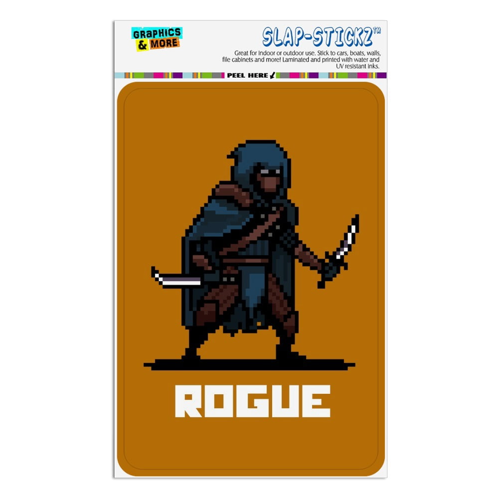 8-Bit Pixel Retro Rogue Thief Assassin Games RPG Home Business Office ...