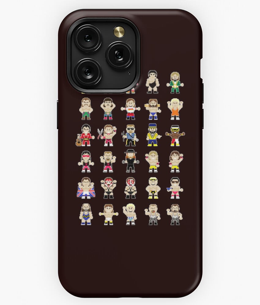 8 Bit Wrestlers 22 Retro Gaming G2661 Phone Case for iPhone17 16 15 14 ...