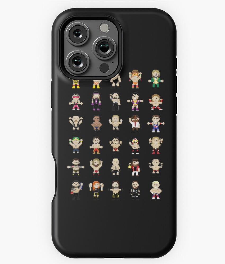8-Bit Wrestling Generations 23 Retro Phone Case for iPhone 16 15 14 13 ...