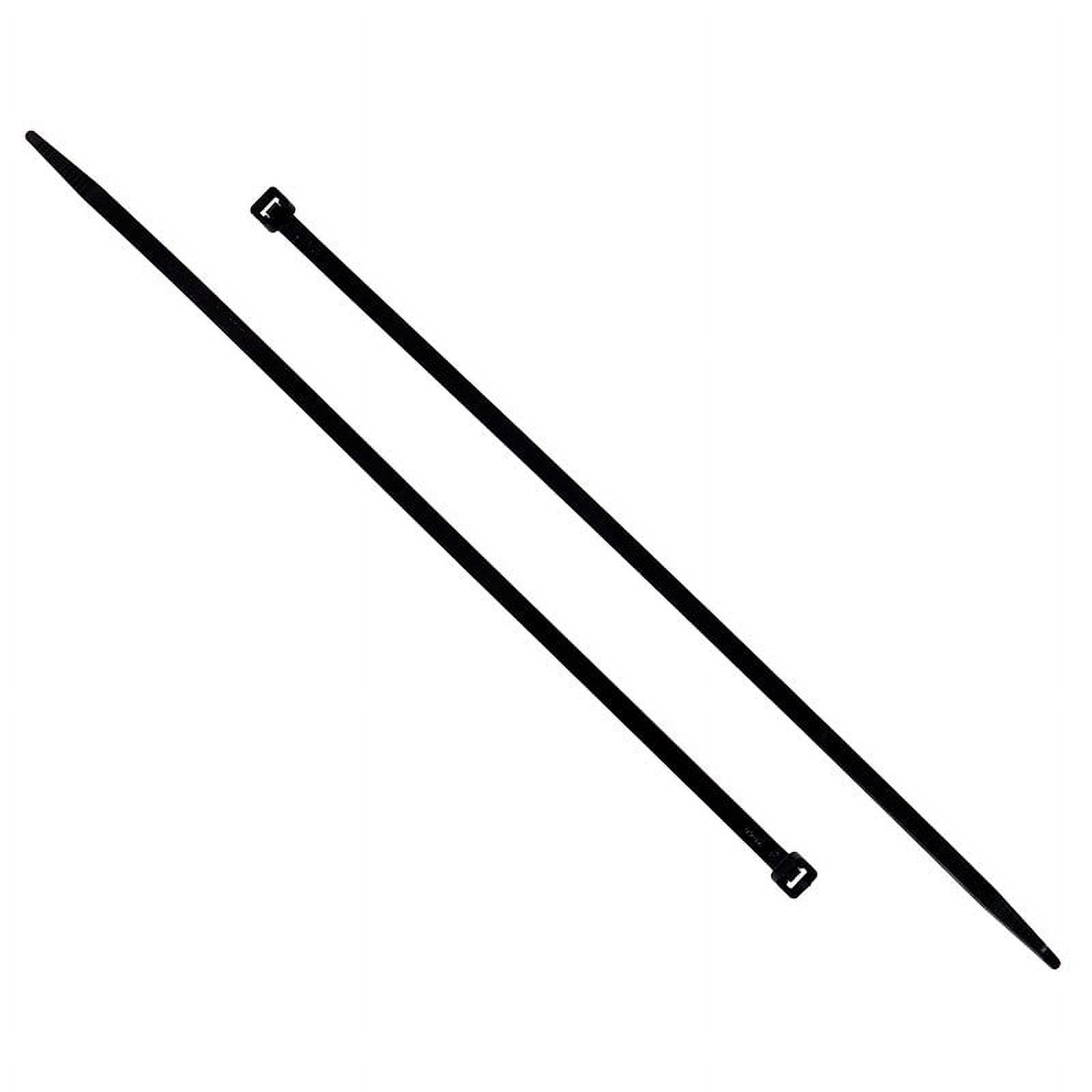 8" Black Lt. Heavy Duty Cable Ties - Package 100 | Quantity: 100 ...