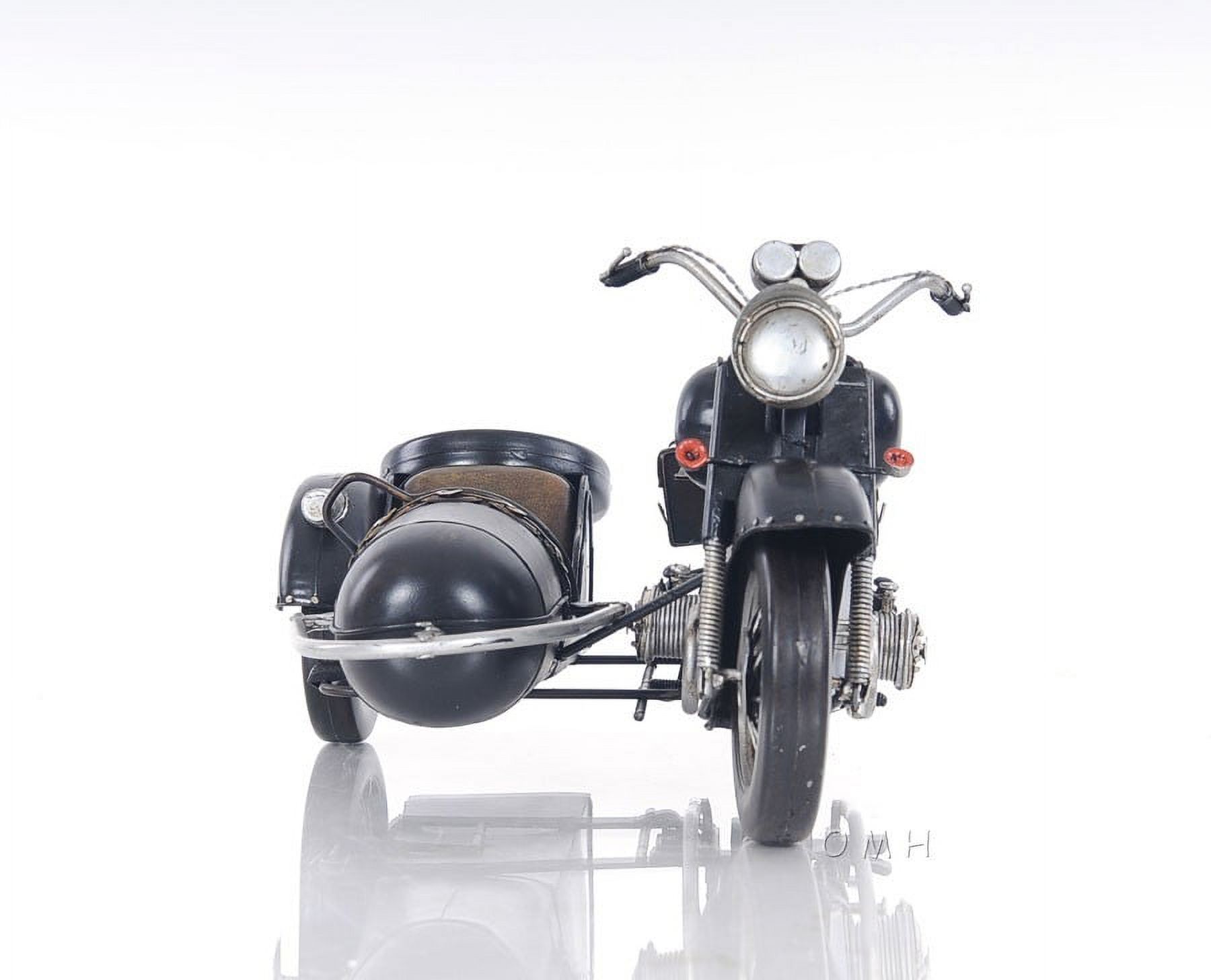 8" Black Metal Hand Painted Decorative Motorcycle - Walmart.com