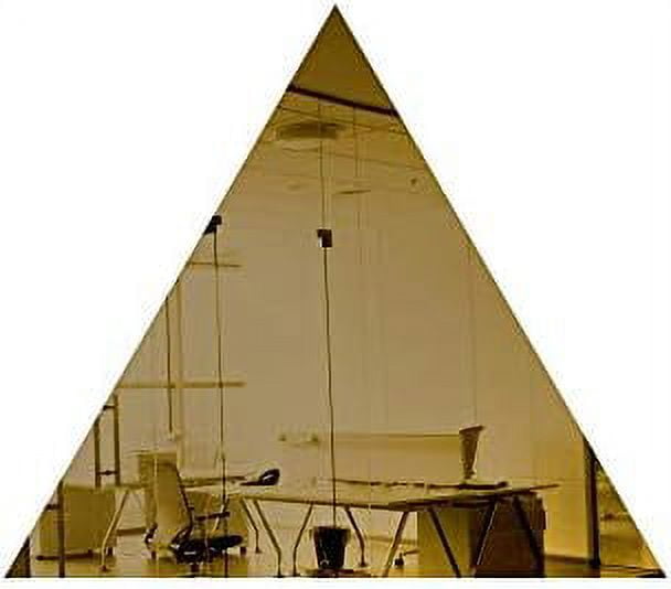 8” Triangle Blank Mirror Discs Smooth Edge Acrylic DIY Plexiglass Tiles ...