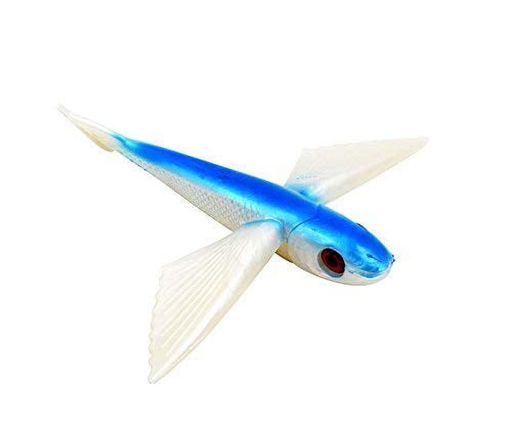 8" Blue and Pearl Flying Fish Tuna Lure - Mahi, Tuna, Wahoo Lure ...