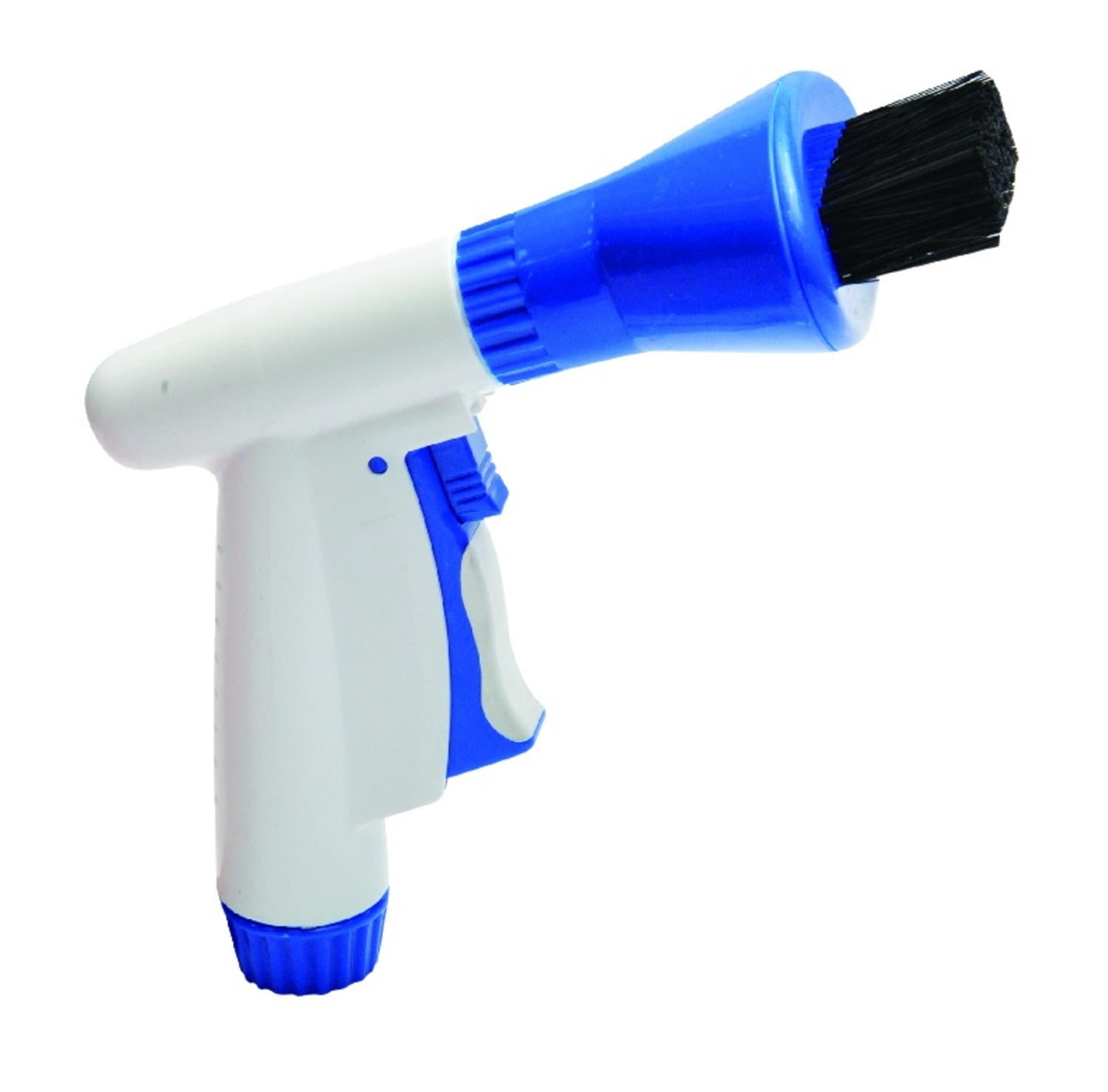 8" Blue and White Swimming Pool Filter Cleaning Spray Brush Head ...