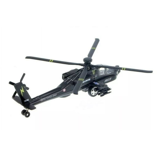 8" Boeing AH-64 Apache Helicopter Diecast Army Military Chopper Air ...