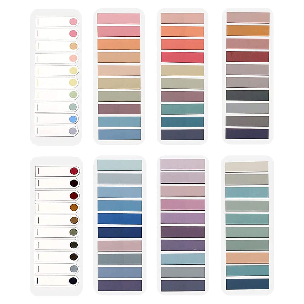 8 Books Tabs for Annotating Colorful Student - Walmart.com