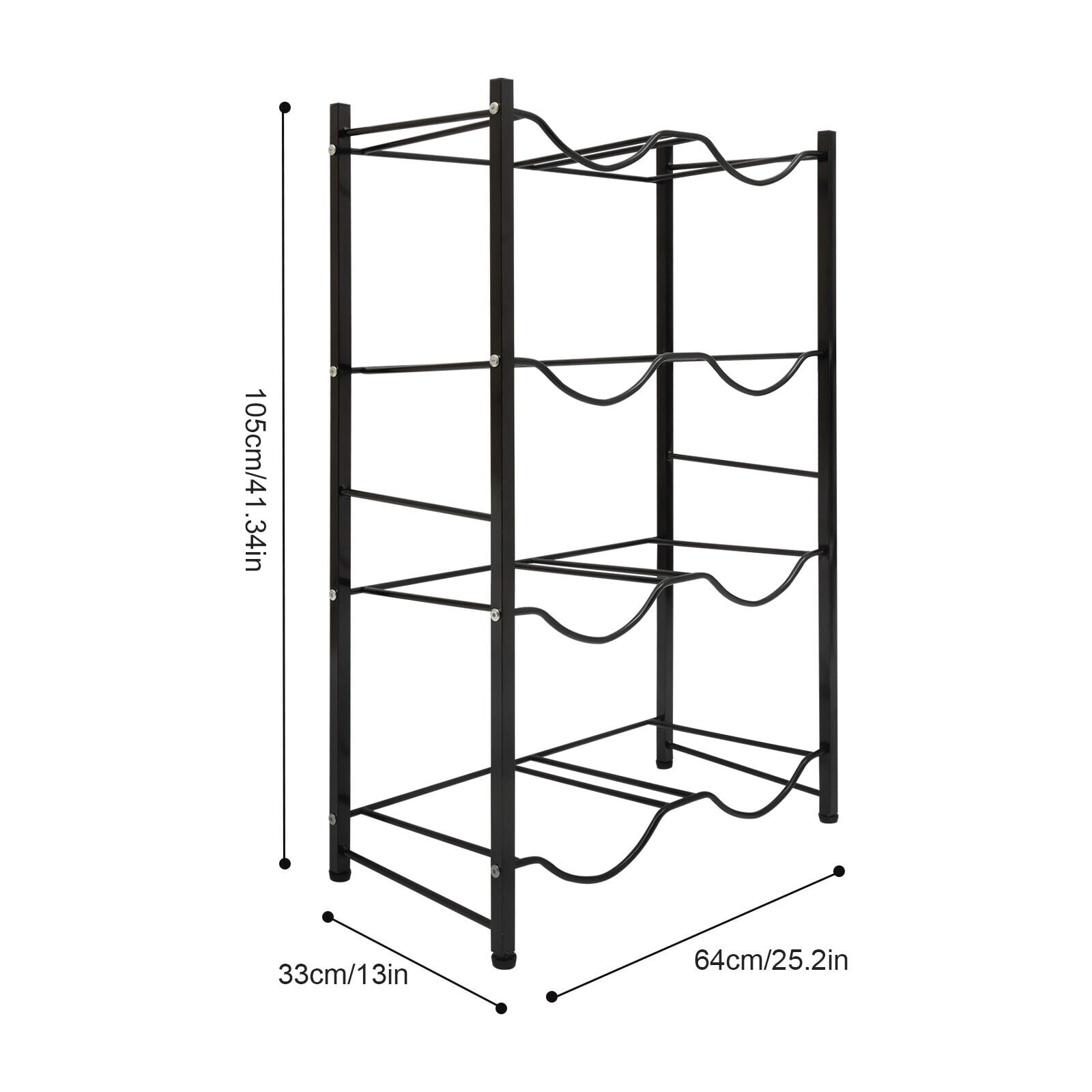4 Tier Heavy Water Jug Holder Shelf 5Gallon Water Bottle Storage Rack ...