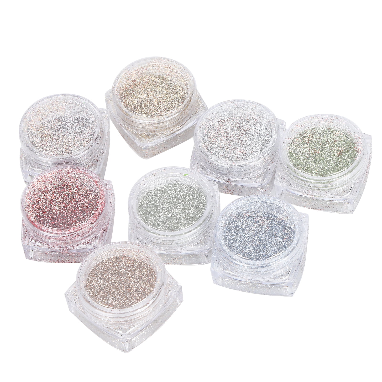 8 Boxes Glitter Colorful Plastic Shiny Decoration Supplies Mold Making ...