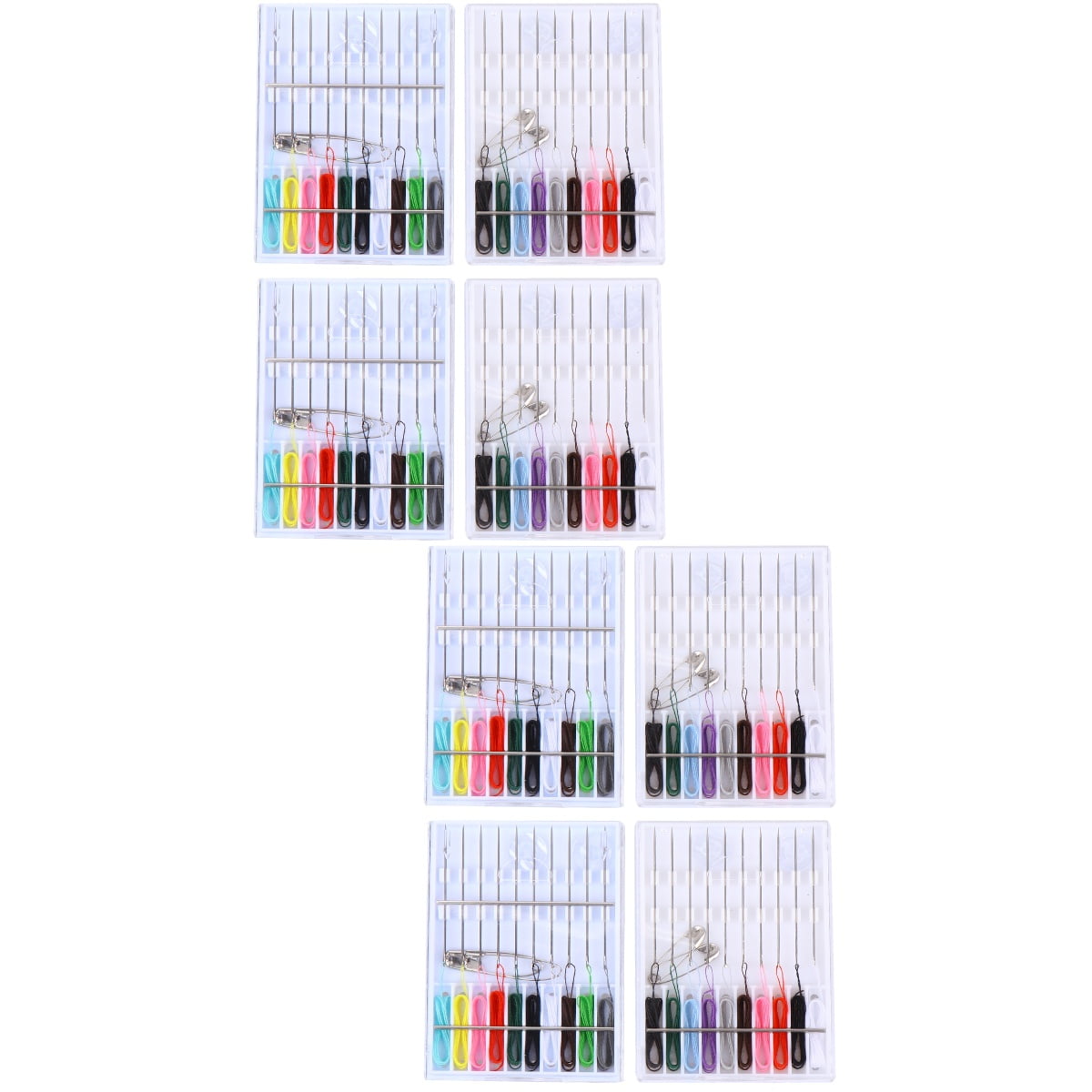8 Boxes Sewing Tools Set Multifunction Sewing Needle Thread Stitch ...