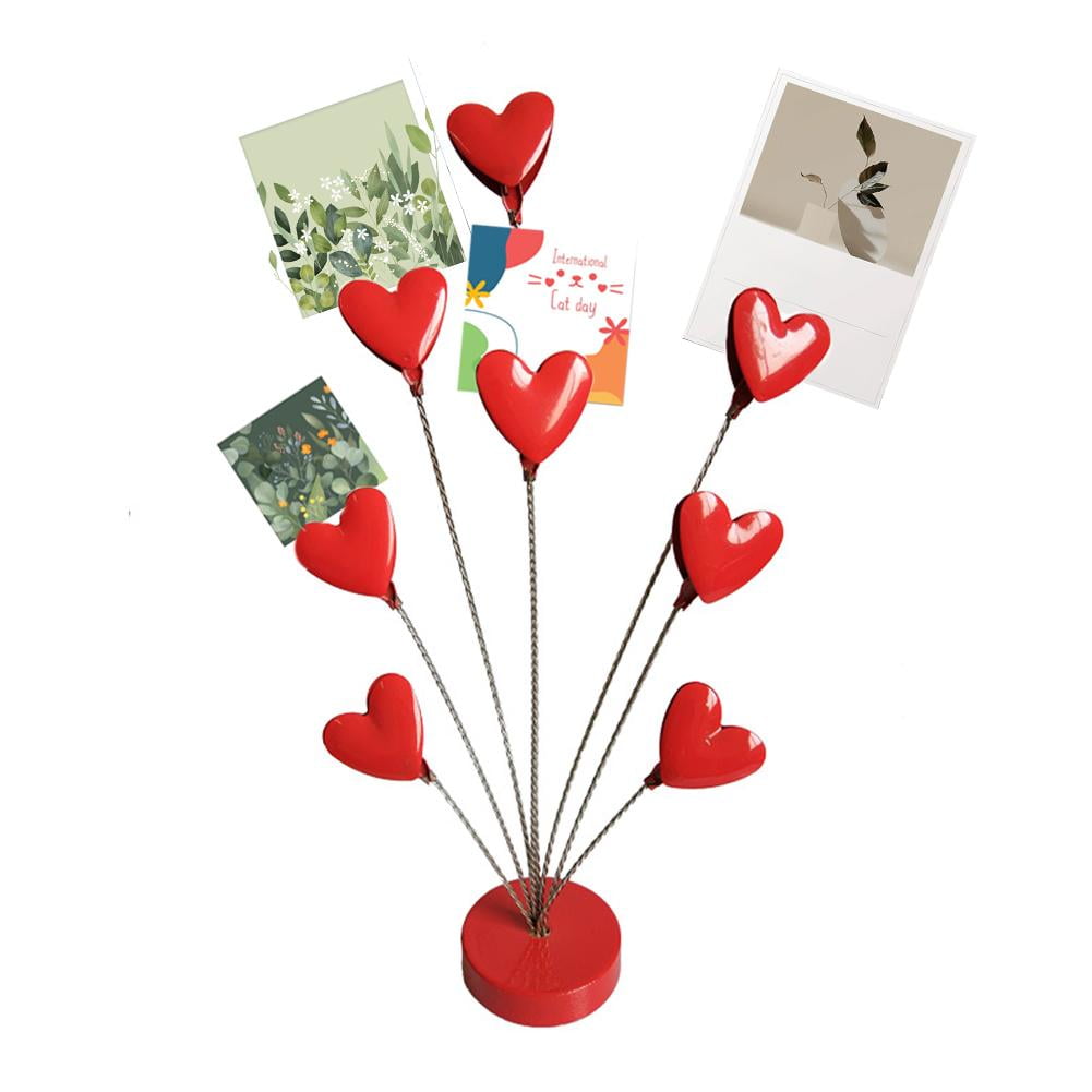 8-Branch Family Tree Picture Frame Holder, Card Photo Clips Holder Desk ...