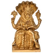 Brass Virat Roop of Lord Vishnu Statue 3186g, Large Vishnu Krishna Idol ...
