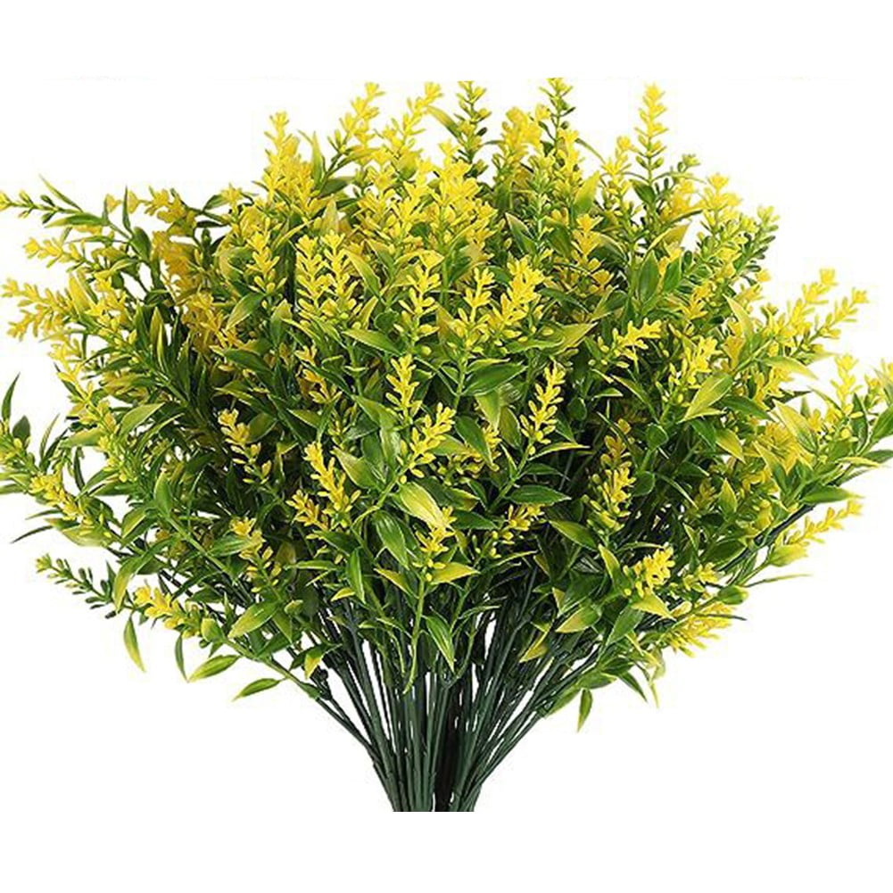 8 Bundles Artificial Flowers Fake Plants Decor Vine Hanging Outdoor ...