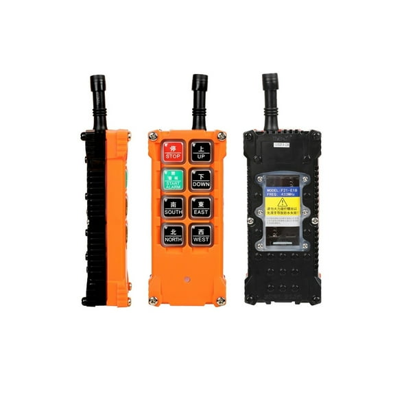 8 Button Wireless Industrial Remote Control Crane ,IP68 Dustproof and ...