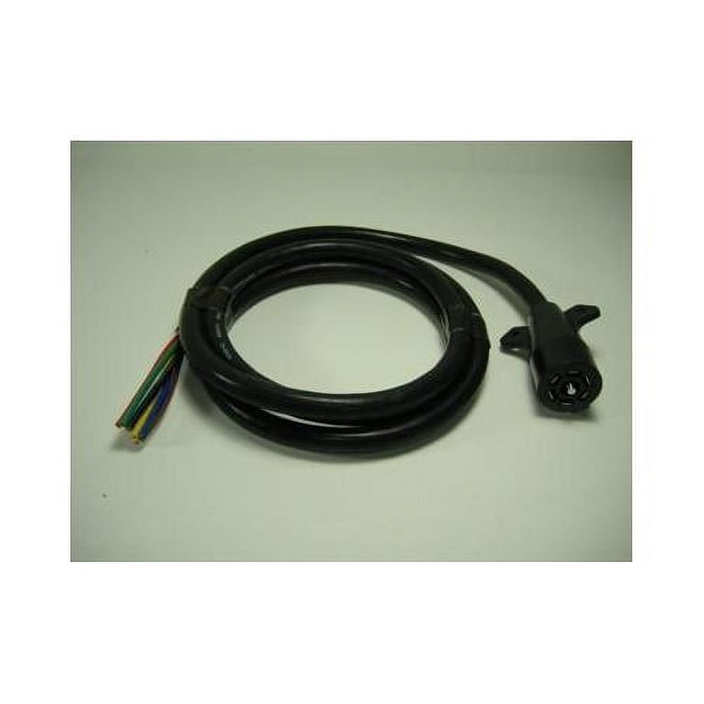 C2W 8' Camper Truck Trailer Wiring Harness, 7 Way Round Plug, Heavy ...