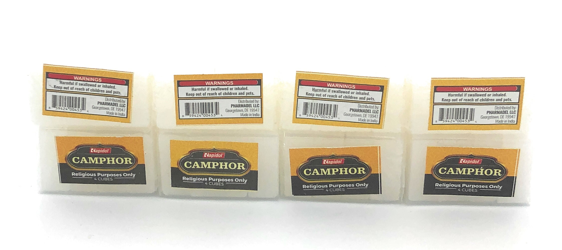 8 Camphor Alcanfor Blocks Cubes - Walmart.com