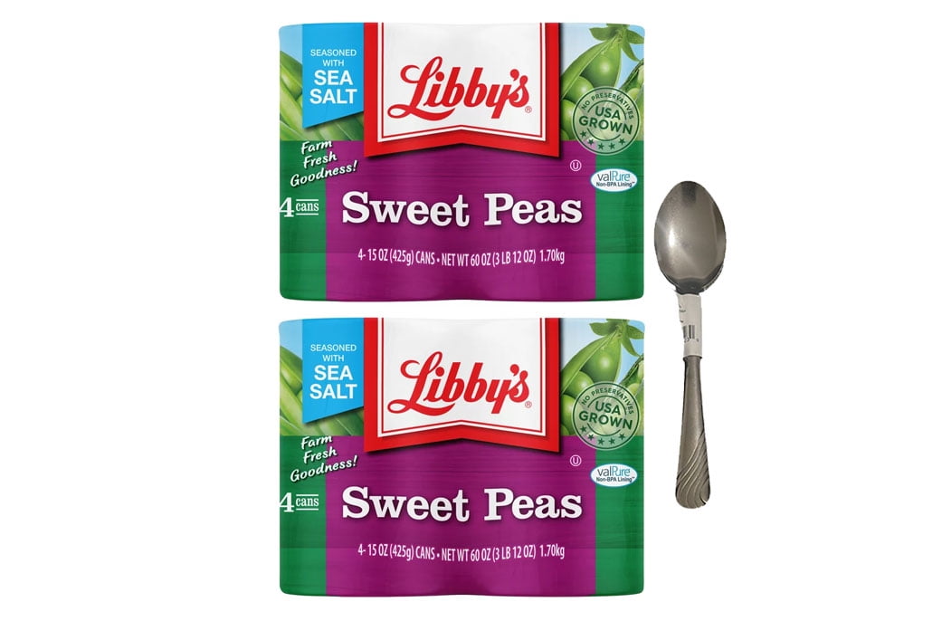 (8 Cans) Libby Canned Sweet Peas, 15 oz With Spoon - Walmart.com