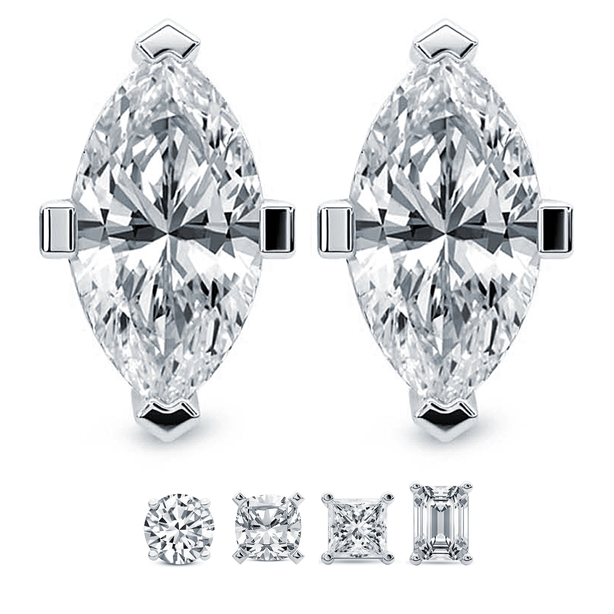 8 Carat Diamond Earrings