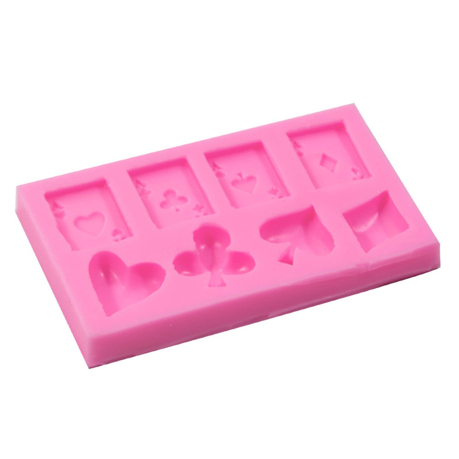 8 Cavities Fondant Moulds Chocolate Mould Candy Mold Playing Shapes ...