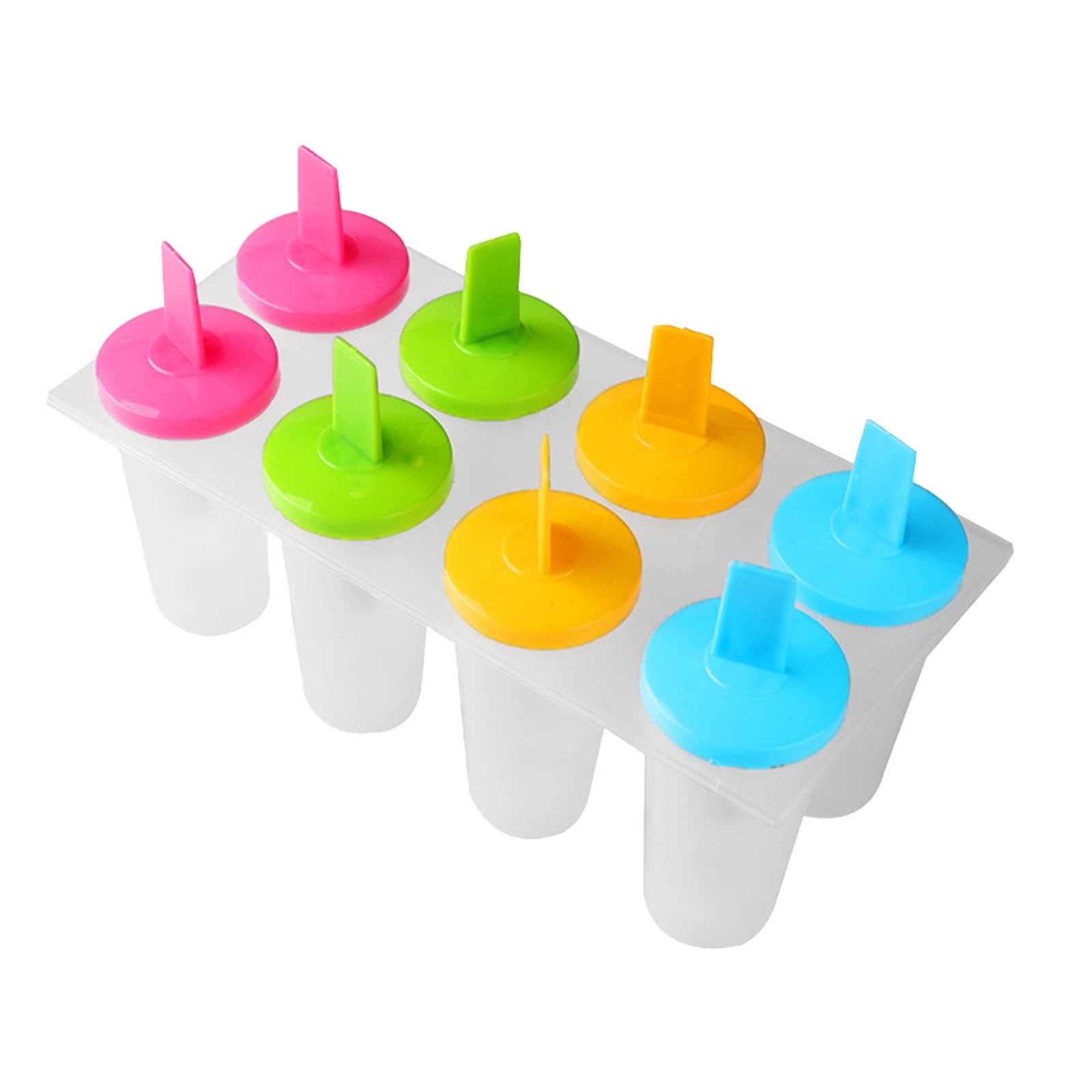 8-Cavity Reusable Kit With Sticks Homemade Ice Maker Freezer Tray ...