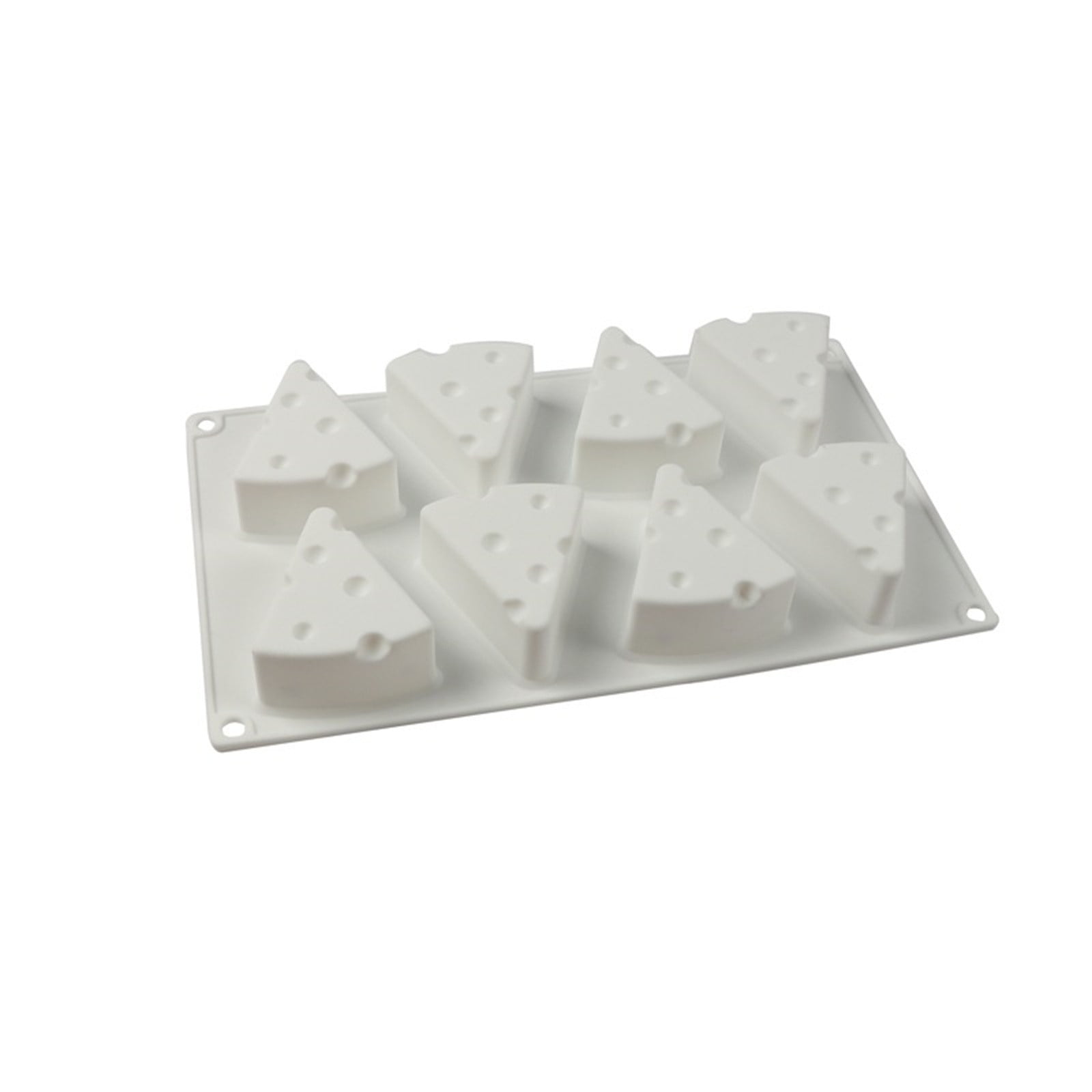 8-Cavity Silicone Mold For Cheese Ice Cream And Chocolate, Triangle ...