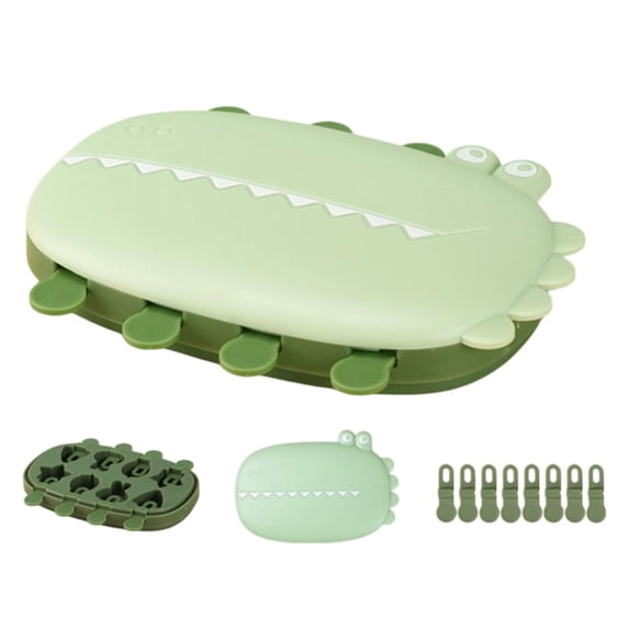 8 Cavity Silicone Yogurt Mold Set With Sticks & Leak Proof Base ...