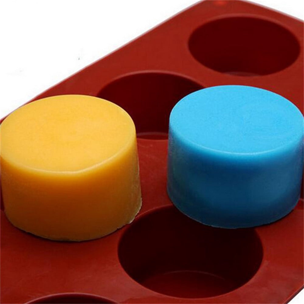 8-Cavity Silicone for Baking Crafting Oval Chocolate Soap and Dessert ...