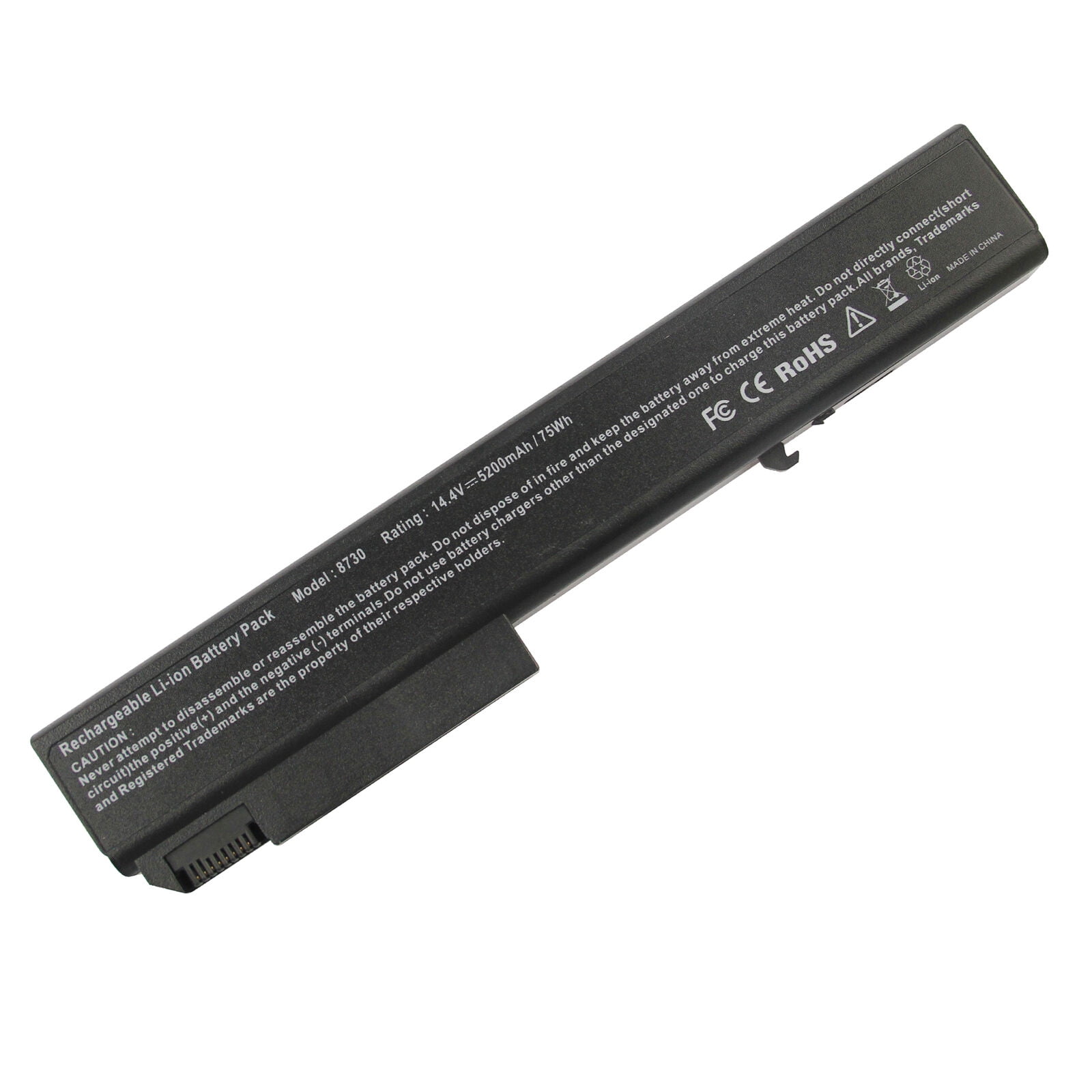 8 Cell Battery for HP EliteBook 8530p 8540w 8730p 8730w 8740w 493976 ...