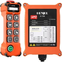 6 Channel Saga Mini Industrial Wireless Crane Radio Remote Control 110V ...