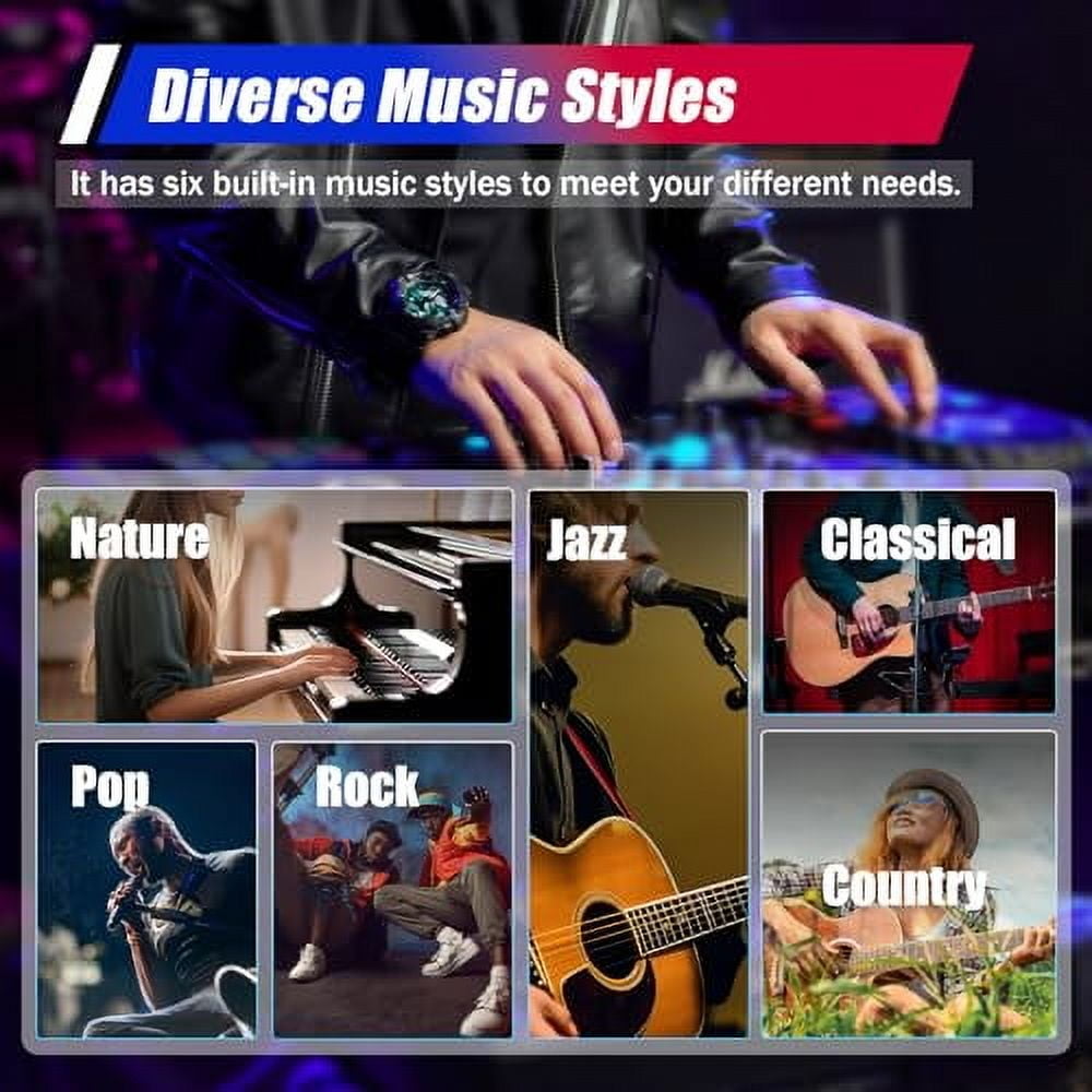 8-Channel Mixing Console Audio Mixer, Bluetooth USB PC Recording Input ...