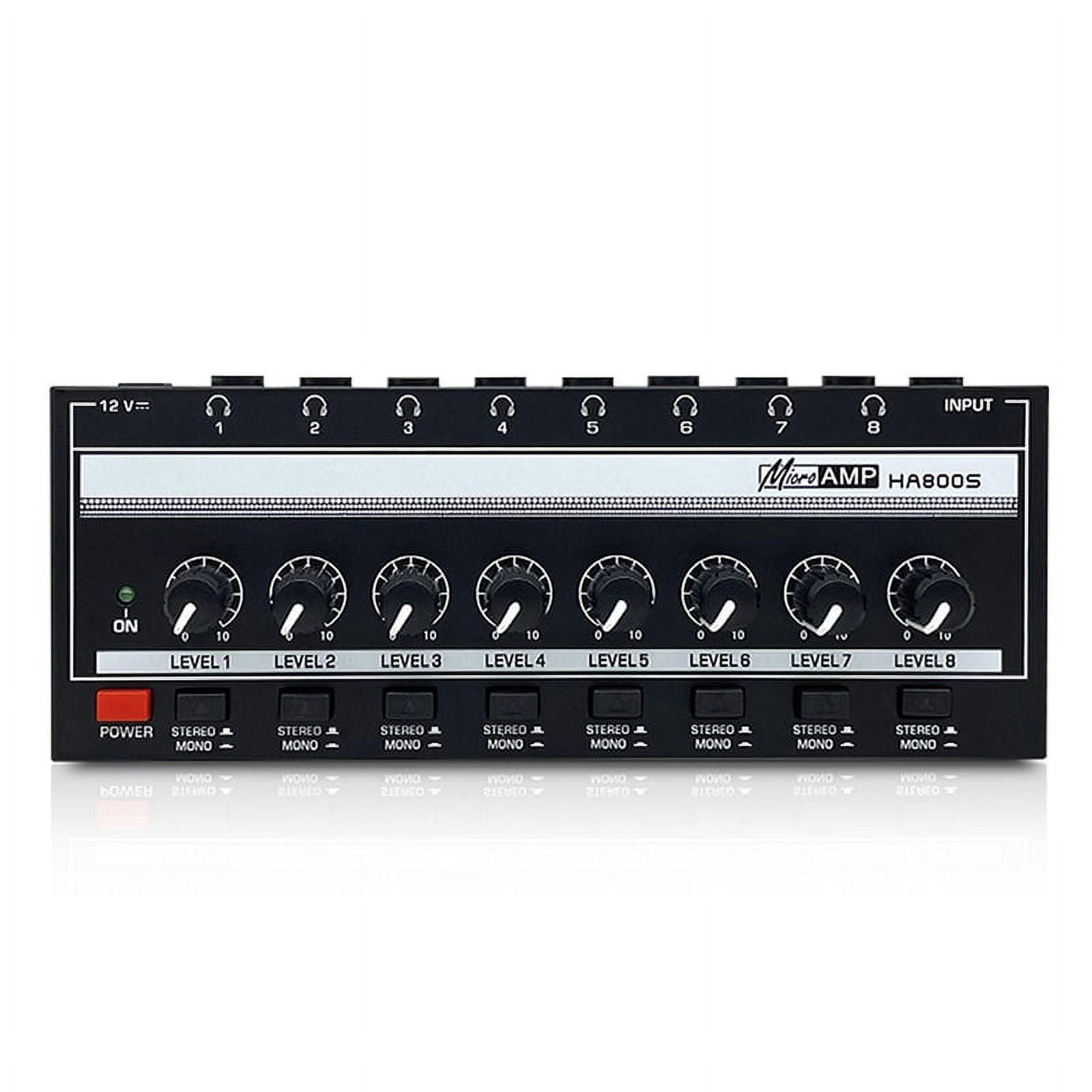 8-Channel Monitor Stereo/Mono Switch Headphone Amplifier Ultra-Low ...