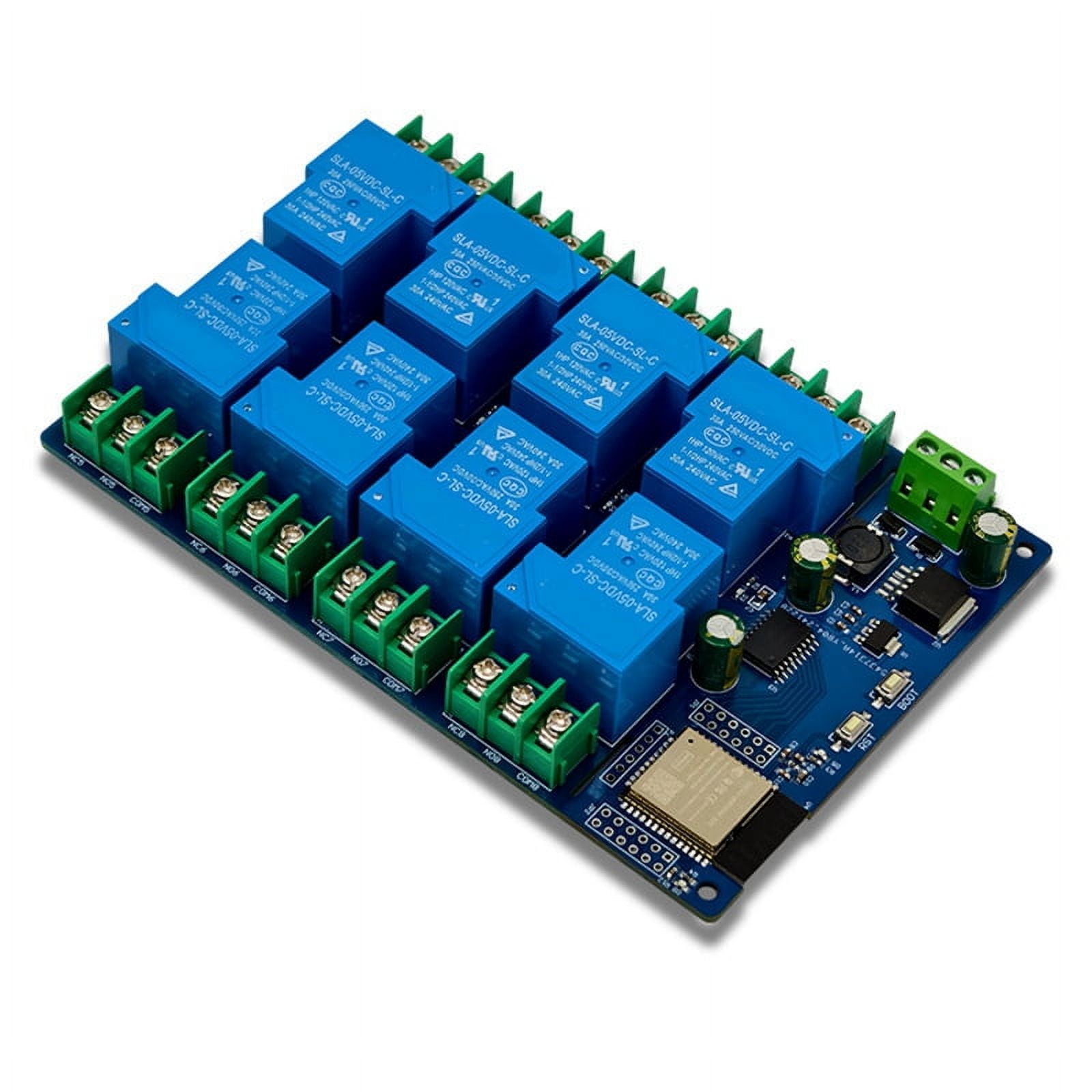 8 Channel Relay Module 30A DC7-28/5V WIFI Bluetooth Relay Module ...