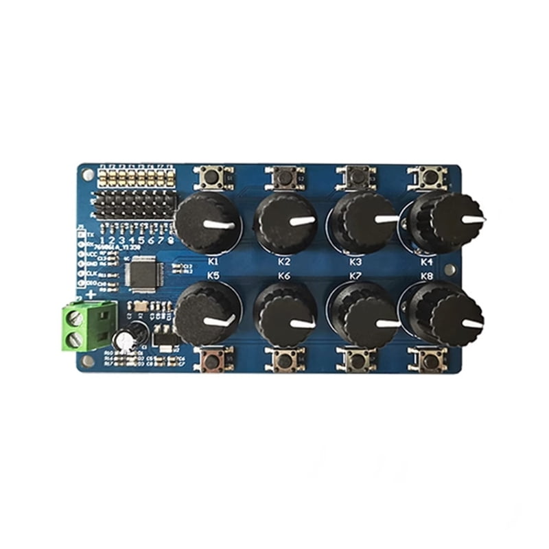 8 Channel Servo Controller Debugging Board with Manual Knob and Serial ...