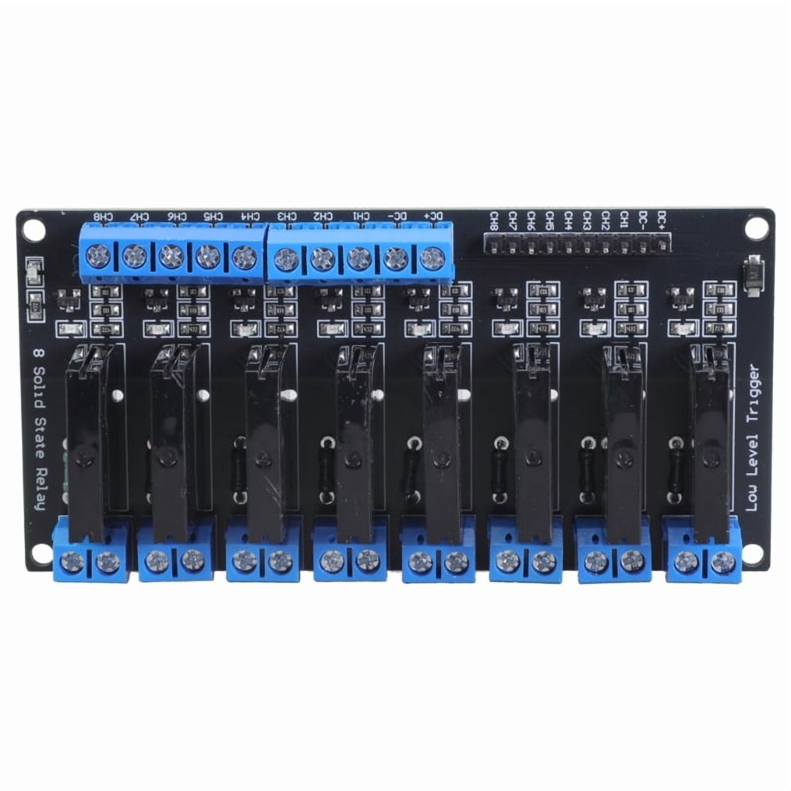 8 Channel Solid Relays Module DC5V 12V 24V High/Low Level Triggering ...