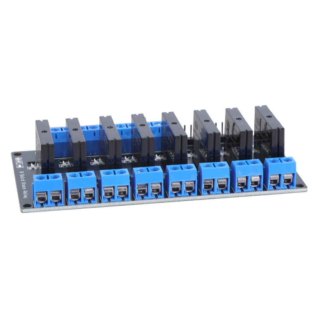 8 Channel Solid Relays Module DC5V 12V 24V High/Low Level Triggering ...